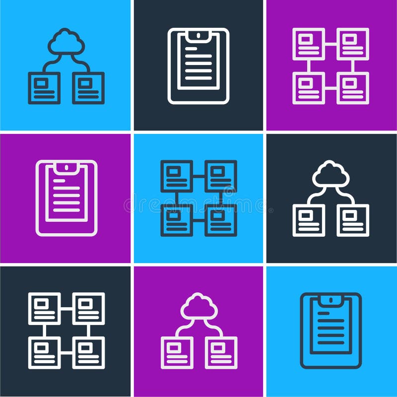 Set Line Cloud Technology Data Transfer, Hierarchy Organogram Chart and ... Set Line Cloud Technology Data Transfer, Hierarchy Organogram Chart and ...