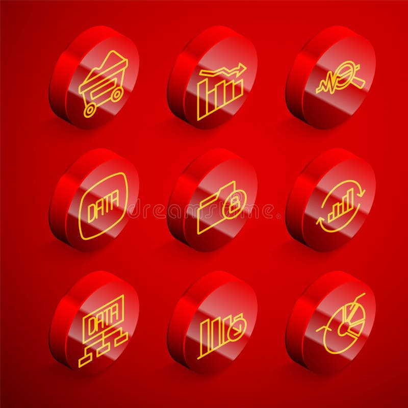 Set Line Coal Mine Trolley, Financial Growth Decrease, Search Data Analysis, Data, Folder and ...