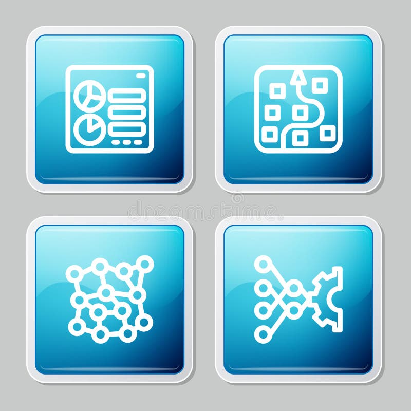 Set Line Computer Api Interface, Neural Network, and Icon. Vector Stock ... Set Line Computer Api Interface, Neural Network, and Icon. Vector Stock ...