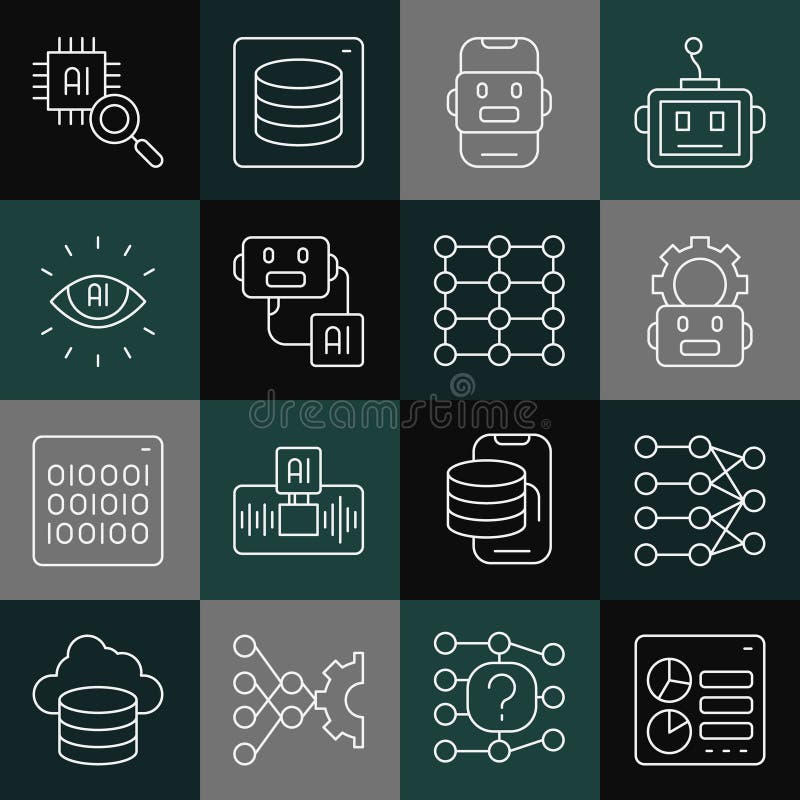 Set Line Computer Api Interface Neural Network Robot Setting Chat Artificial Intelligence