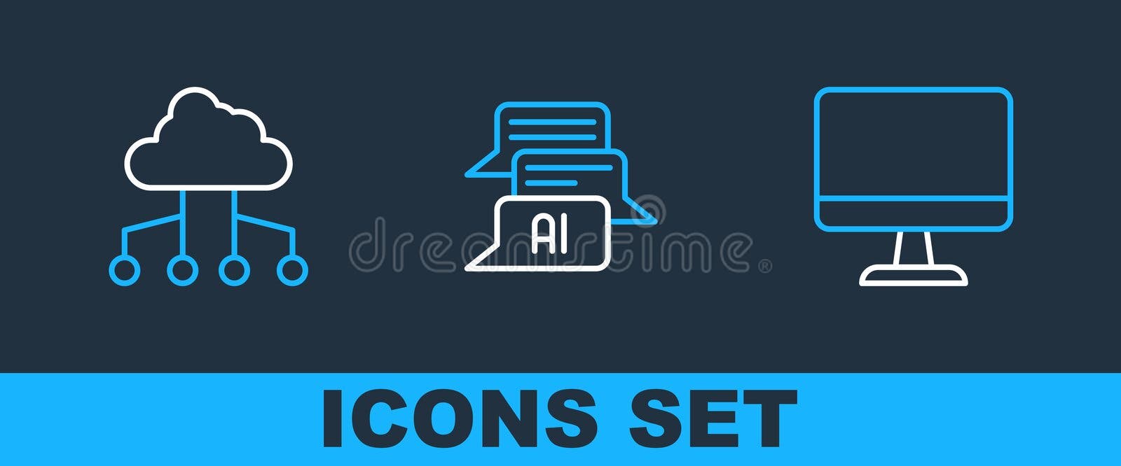 Set Computer Monitor Screen Browser With Exclamation Mark Processor Microcircuits Cpu Python 2822