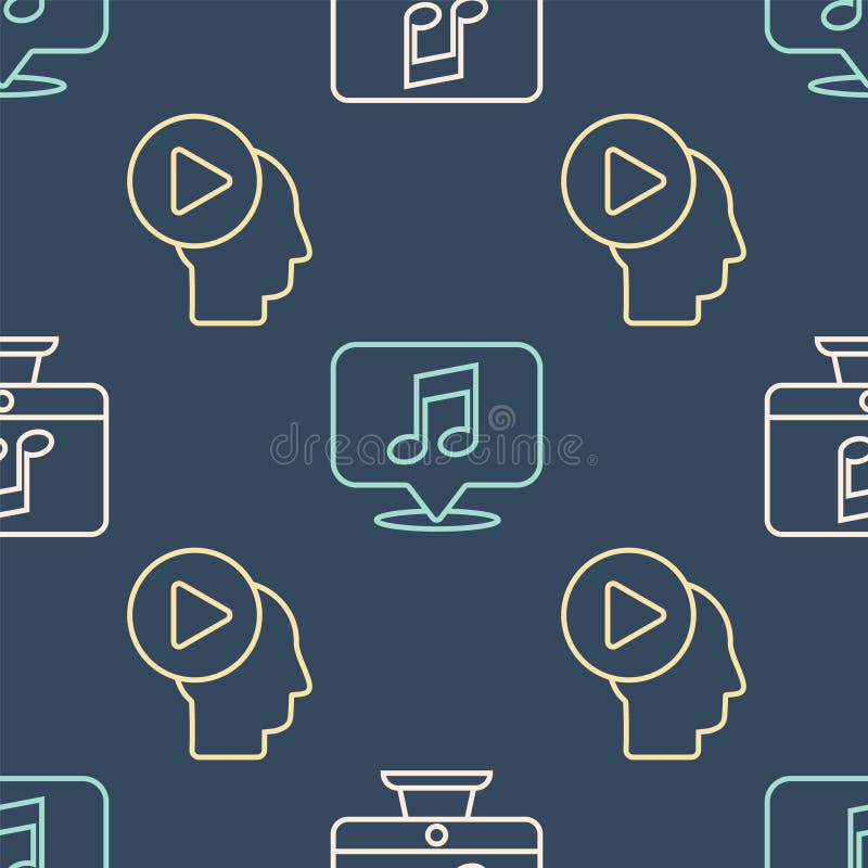 Note head stock vector. Illustration of people, headphones - 13459627