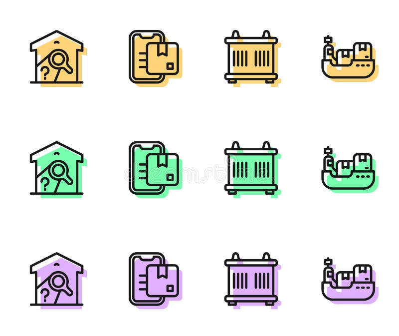 Set Line Container, Warehouse Check, Document Tracking Marker and Cargo ...