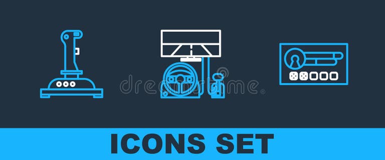 Set Line Create Account Screen, Joystick for Arcade Machine and Racing ...