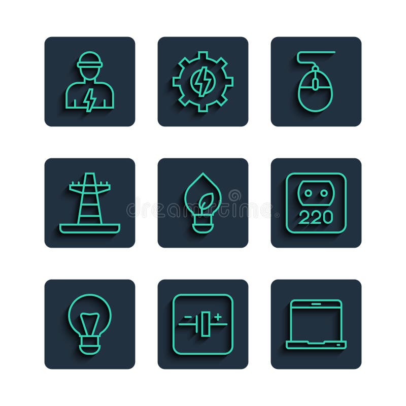 Set Line Creative Lamp Light Idea, DC Voltage Source, Laptop, Computer ...