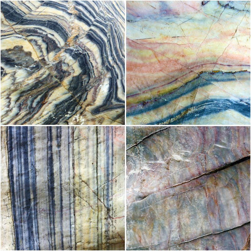 Set of Line on Curve Marble Stone Texture Background Stock Image ...