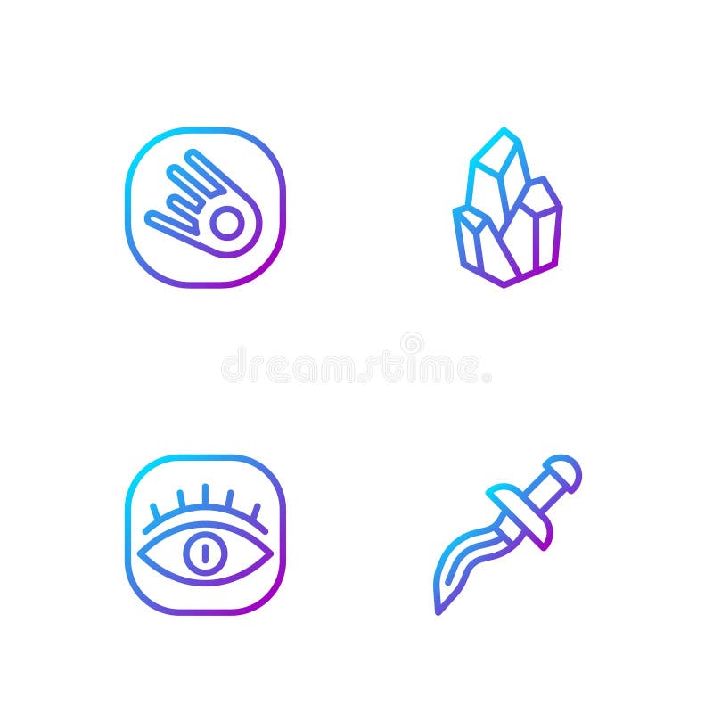 Set Line Dagger, Masons, Comet Falling Down Fast and Magic Stone ...