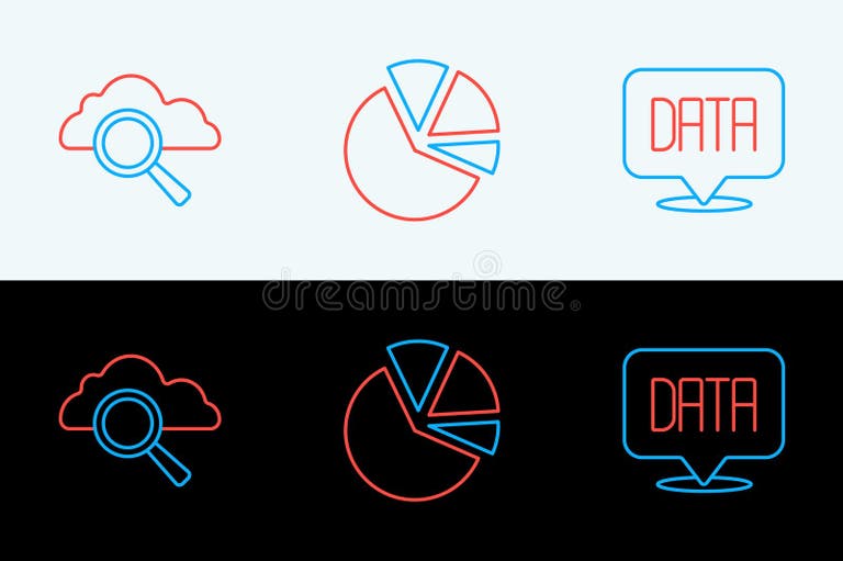 Analysis Report Cloud Service Icon Vector Stock Illustrations – 753 ...