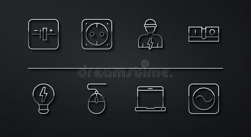 Set Line DC Voltage Source, Creative Lamp Light Idea, Electric Switch ...