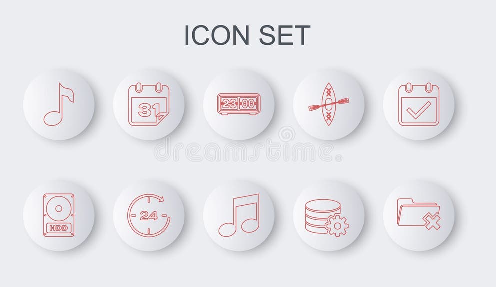Set Line Delete Folder, Hard Disk Drive HDD, Retro Flip Clock, Setting Database Server, Music ...