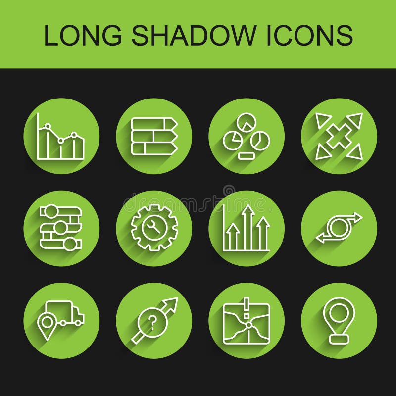 Set Line Delivery Tracking, Arrow, Pie Chart Infographic, Intersection ... Set Line Delivery Tracking, Arrow, Pie Chart Infographic, Intersection ...