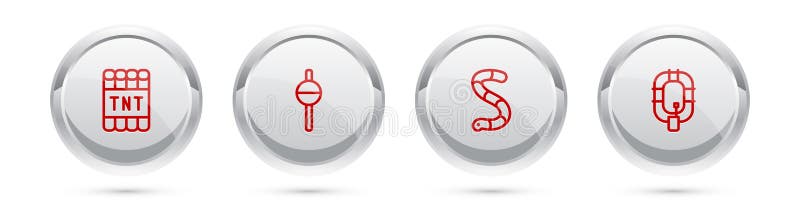 Set Line Detonate Dynamite Bomb Stick, Fishing Float, Worm and ...