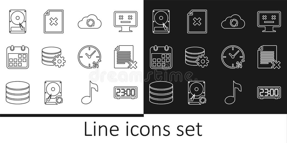 Set Line Digital Alarm Clock, Delete File Document, Cloud Sync Refresh, Setting Database Server ...