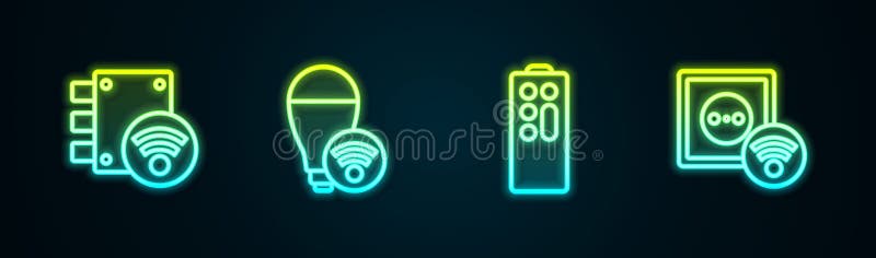 Set Line Digital Door Lock, Smart Light Bulb, Remote Control and ... Set Line Digital Door Lock, Smart Light Bulb, Remote Control and ...