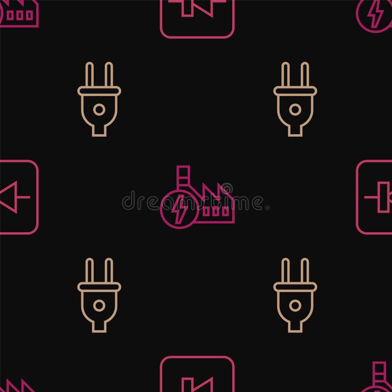 Seamless Electronic Plug Stock Illustrations – 762 Seamless Electronic ...