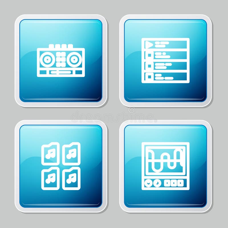Playlist File Icon Outline Vector. Music Song Stock Vector ...