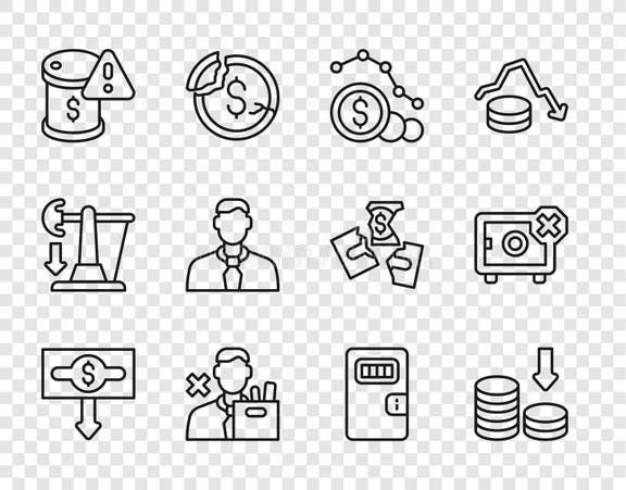 Set Line Dollar Rate Decrease, Employee Dismissal, Drop in Crude Oil Price, Worker, Prison Cell ...