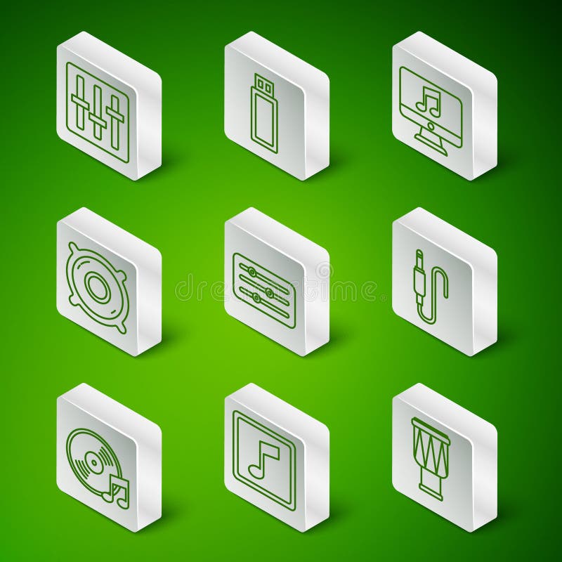 Music Drive Logo or Icon Sign Symbol Vector Stock Illustration ...