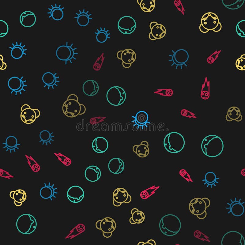 Set Line Eclipse of the Sun, , Rat Zodiac and Comet Falling Down Fast ...