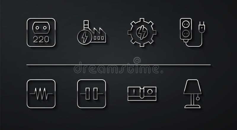 Set Line Electrical Outlet, Resistor in Electronic Circuit, Extension ...