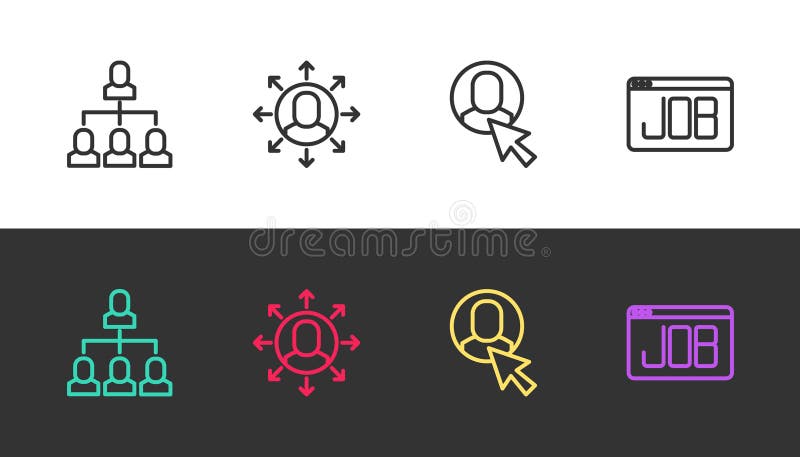 Set Line Employee Hierarchy, Multitasking Manager Working, Worker and ... Set Line Employee Hierarchy, Multitasking Manager Working, Worker and ...