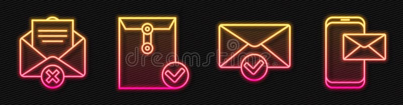 Set Line Envelope and Check Mark, Delete Envelope, Envelope and Check ...