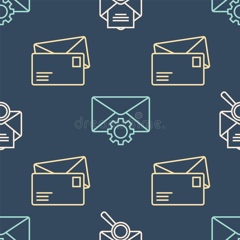 Set Line Envelope with Magnifying Glass, Envelope and Envelope Setting ... Set Line Envelope with Magnifying Glass, Envelope and Envelope Setting ...