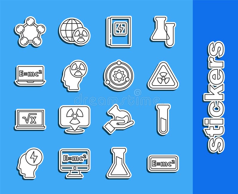 Set Line Equation Solution, Test Tube and Flask, Triangle with ...