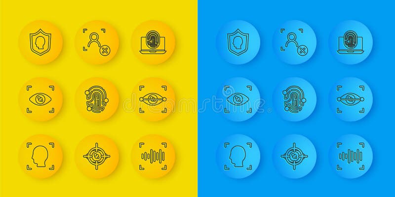 Set Line Face Recognition, Eye Scan, Fingerprint, Voice, User ... Set Line Face Recognition, Eye Scan, Fingerprint, Voice, User ...
