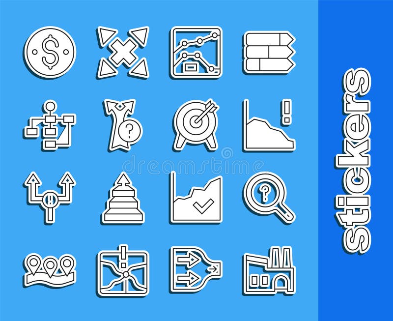 Set Line Factory, Unknown Search, Financial Growth Decrease, Graph ...