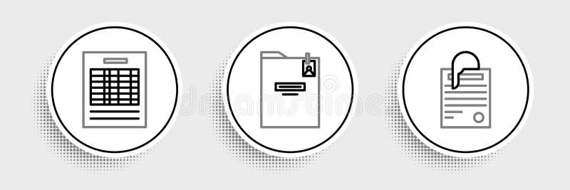 Set Line File Document and Paper Clip, Report File and Personal Folder ... Set Line File Document and Paper Clip, Report File and Personal Folder ...