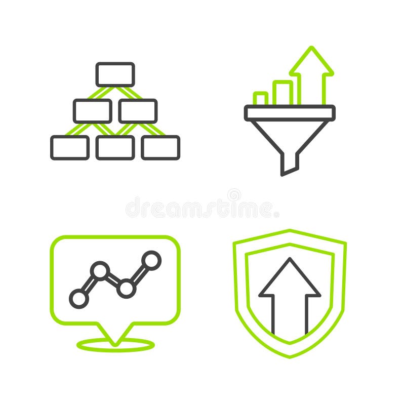 Set Line Financial Growth, Graph Chart Infographic, Sales Funnel with ... Set Line Financial Growth, Graph Chart Infographic, Sales Funnel with ...