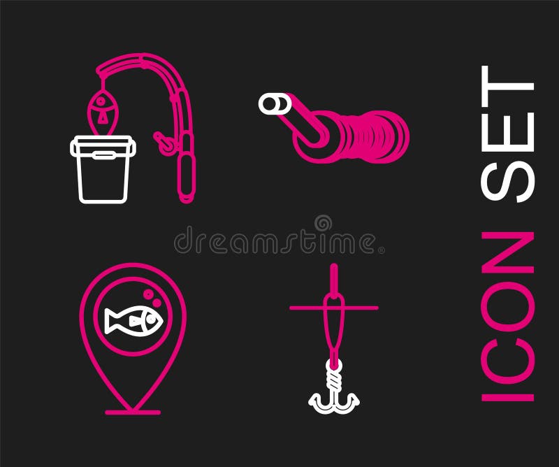 Set Line Fishing Hook and Float, Location Fishing, Spinning Reel for ...