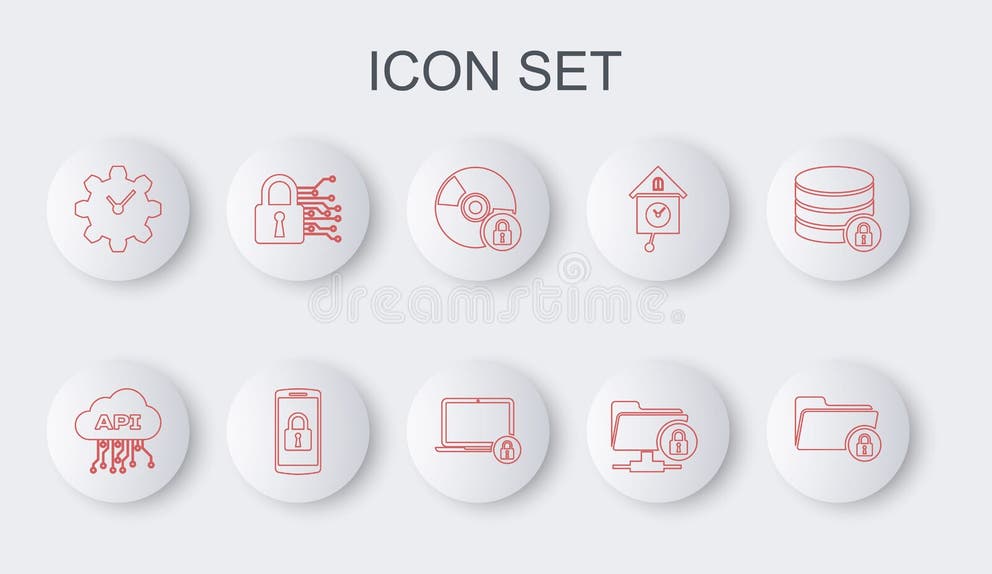 Set Line Folder and Lock, Cloud Api Interface, CD or DVD Disk with, FTP Folder, Time Management ...