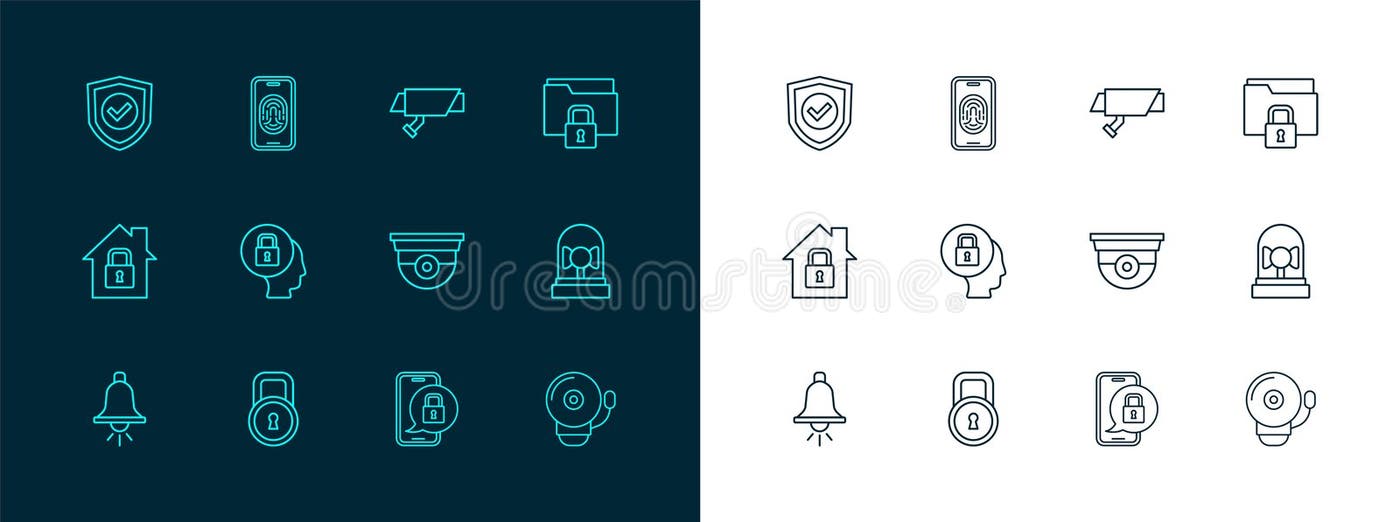 Closed Padlock Fingerprint Scanner Stock Illustrations – 169 Closed ...