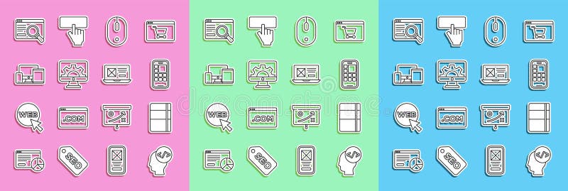 Set Line Front End Development, Sketchbook or Album, Mobile Apps ... Set Line Front End Development, Sketchbook or Album, Mobile Apps ...