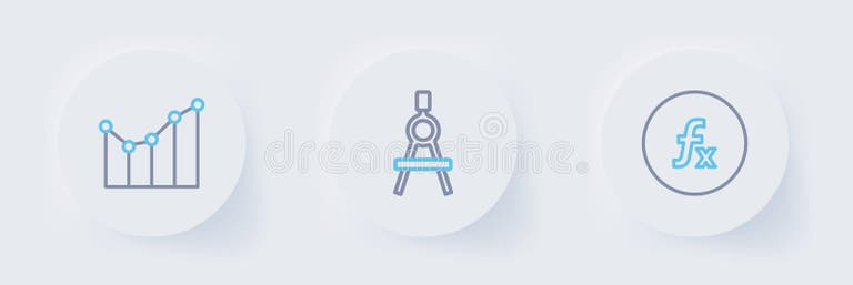 Set Line Function Mathematical Symbol, Drawing Compass and Graph ...