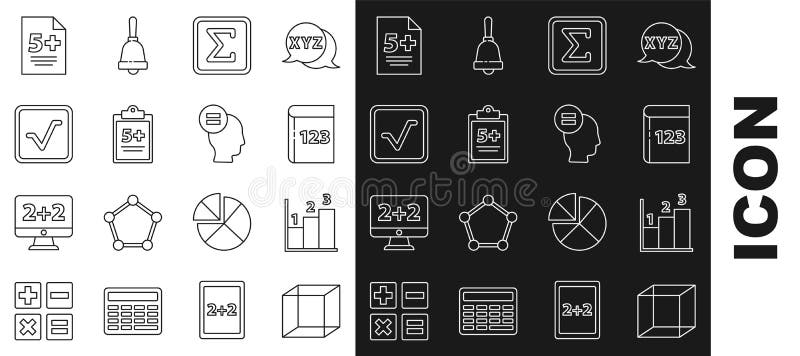 Set Line Function Mathematical Symbol, Graph, Schedule, Chart, Diagram ...