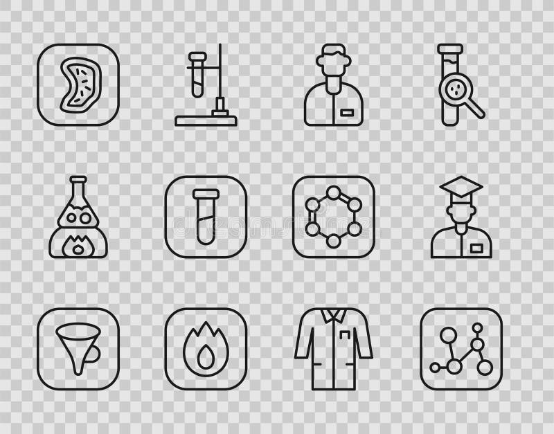 Set Line Funnel or Filter, Chemical Formula, Laboratory Assistant, Fire ... Set Line Funnel or Filter, Chemical Formula, Laboratory Assistant, Fire ...