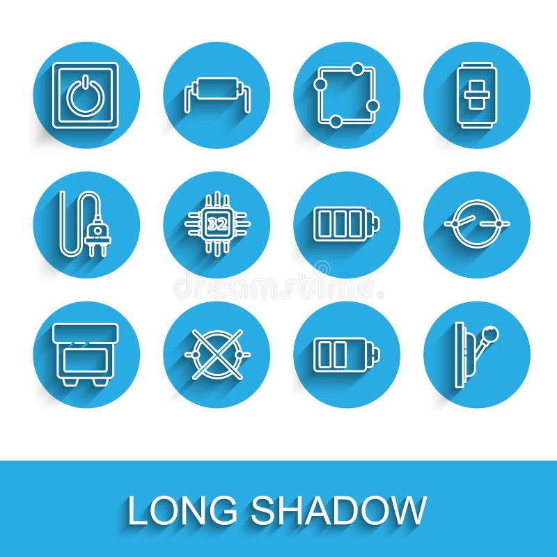 Set Line Fuse, Electric Circuit Scheme, Light Switch, Battery Charge ...