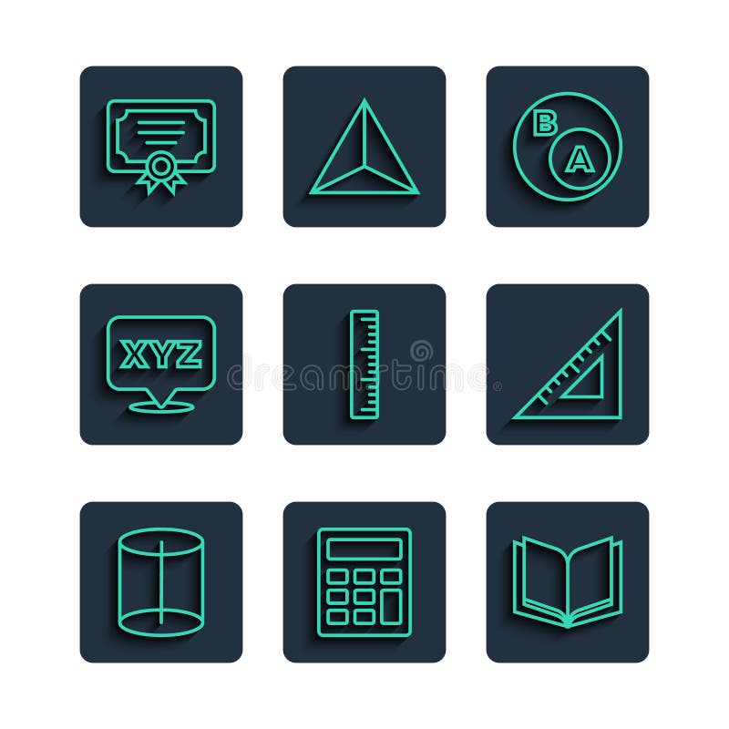 Set Line Geometric Figure Calculator Open Book Subsets Math Is