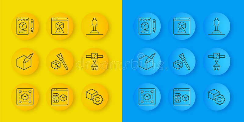 Set Line Geometric Figure Cube, 3d Pen Tool, Isometric Cube, 3D Printer ... Set Line Geometric Figure Cube, 3d Pen Tool, Isometric Cube, 3D Printer ...