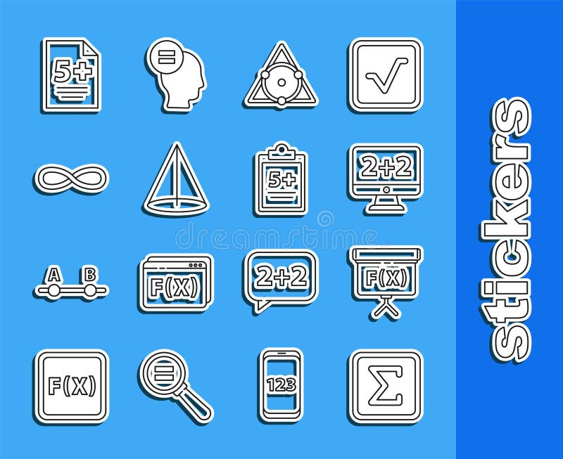 Set Line Geometric Figure Pentagonal Prism, Book with Word Mathematics ...