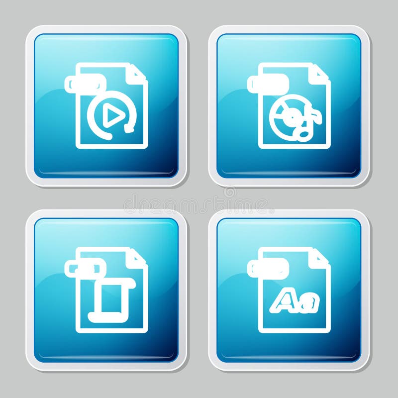 Set Line GIF File Document, MP3, JS and OTF Icon. Vector Stock ... Set Line GIF File Document, MP3, JS and OTF Icon. Vector Stock ...