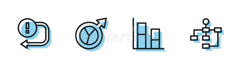 Set Line Graph, Chart, Diagram, Arrow, Financial Growth and Hierarchy ...