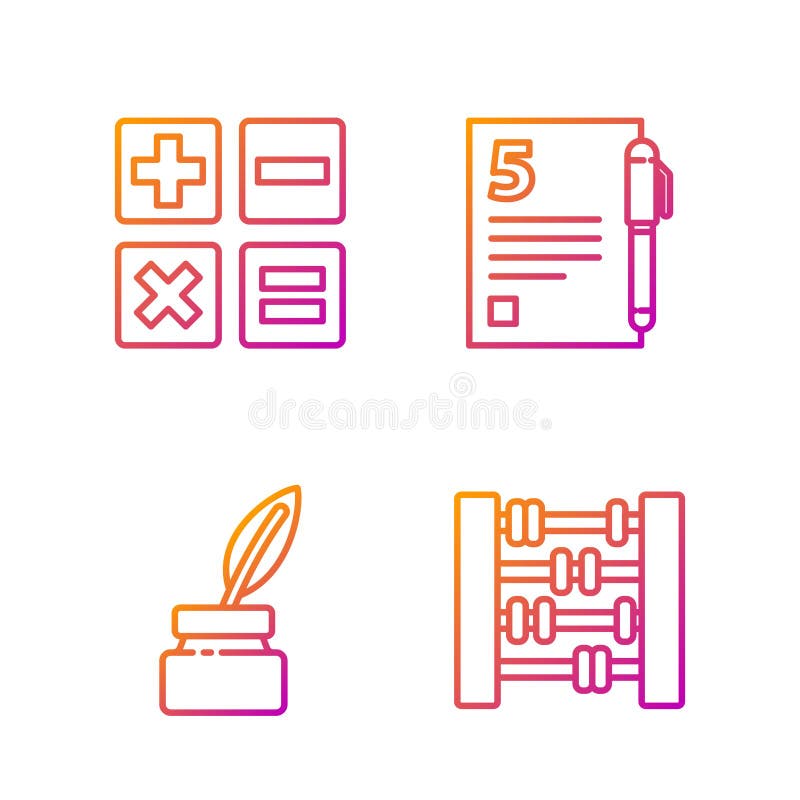 Set Line Graph, Schedule, Chart, Diagram, Chalkboard, Feather and ...
