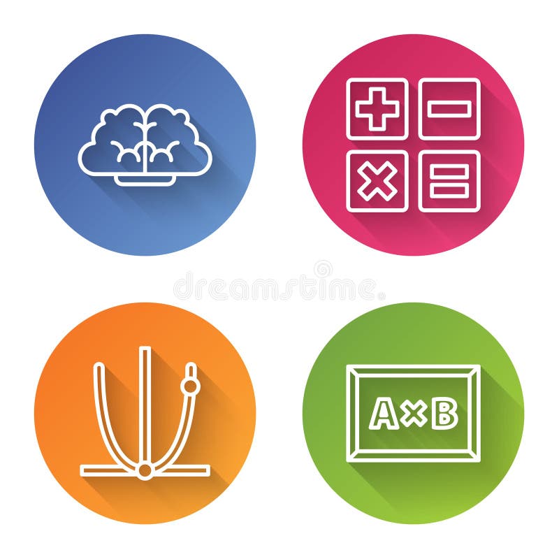 Set Line Graph, Schedule, Chart, Diagram, Feather and Inkwell, Ringing ...