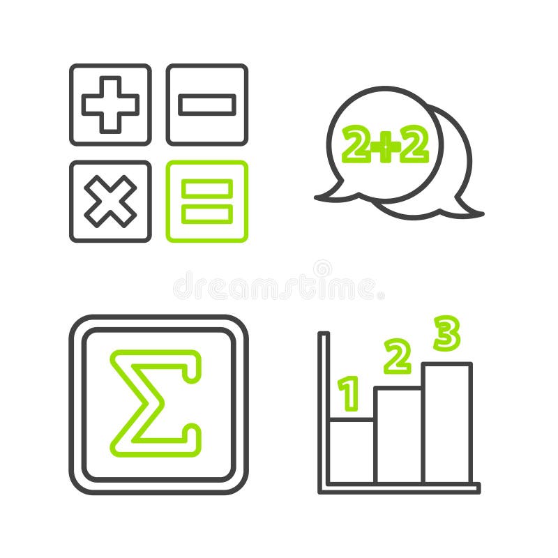 Set Line Graph, Schedule, Chart, Diagram, Sigma Symbol, Equation ...