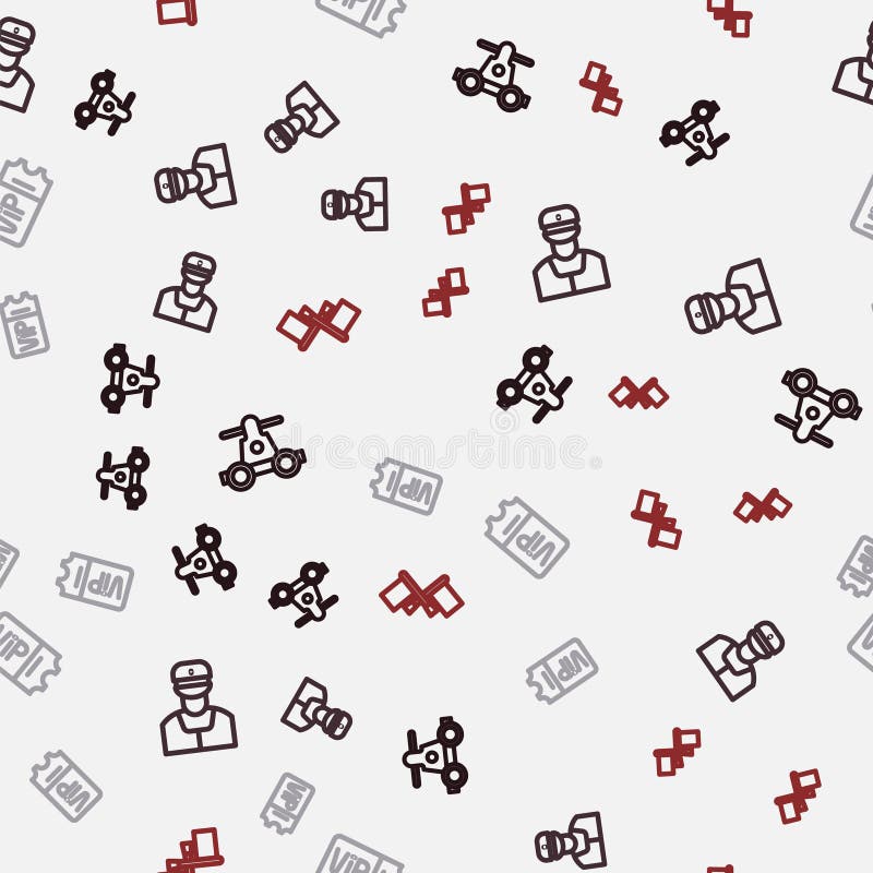 Set Line Handcar Transportation, Train Conductor, Ticket and Flag on ...