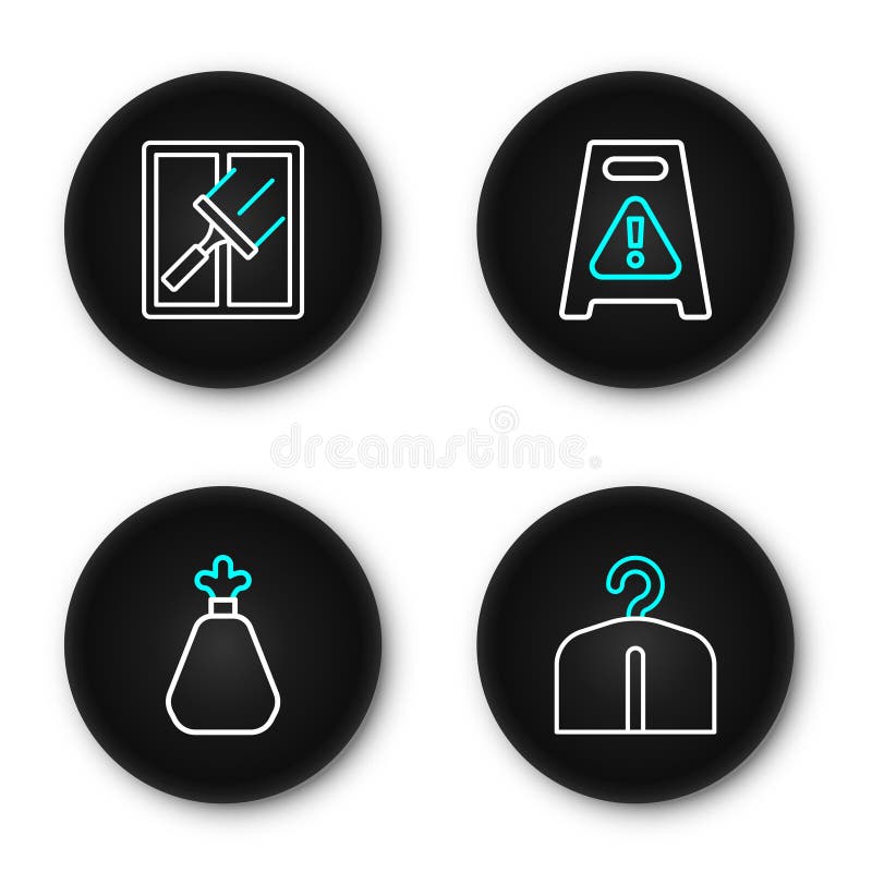 Set Line Hanger Wardrobe, Garbage Bag, Wet Floor and Rubber Cleaner for ...